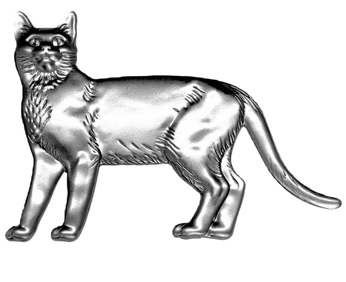 Metal Artwork for Walls - MC752 Cat in Pressed Steel – Metalcraft