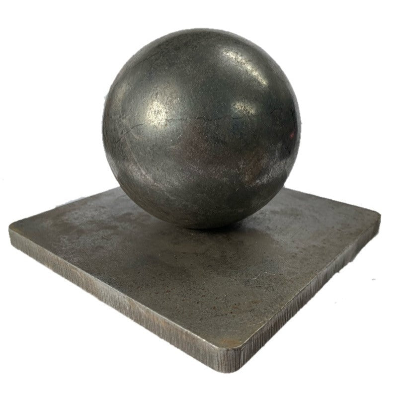 Metal Fence Post Top - MCWR303 A Large Hollow Sphere on a Square Base ...