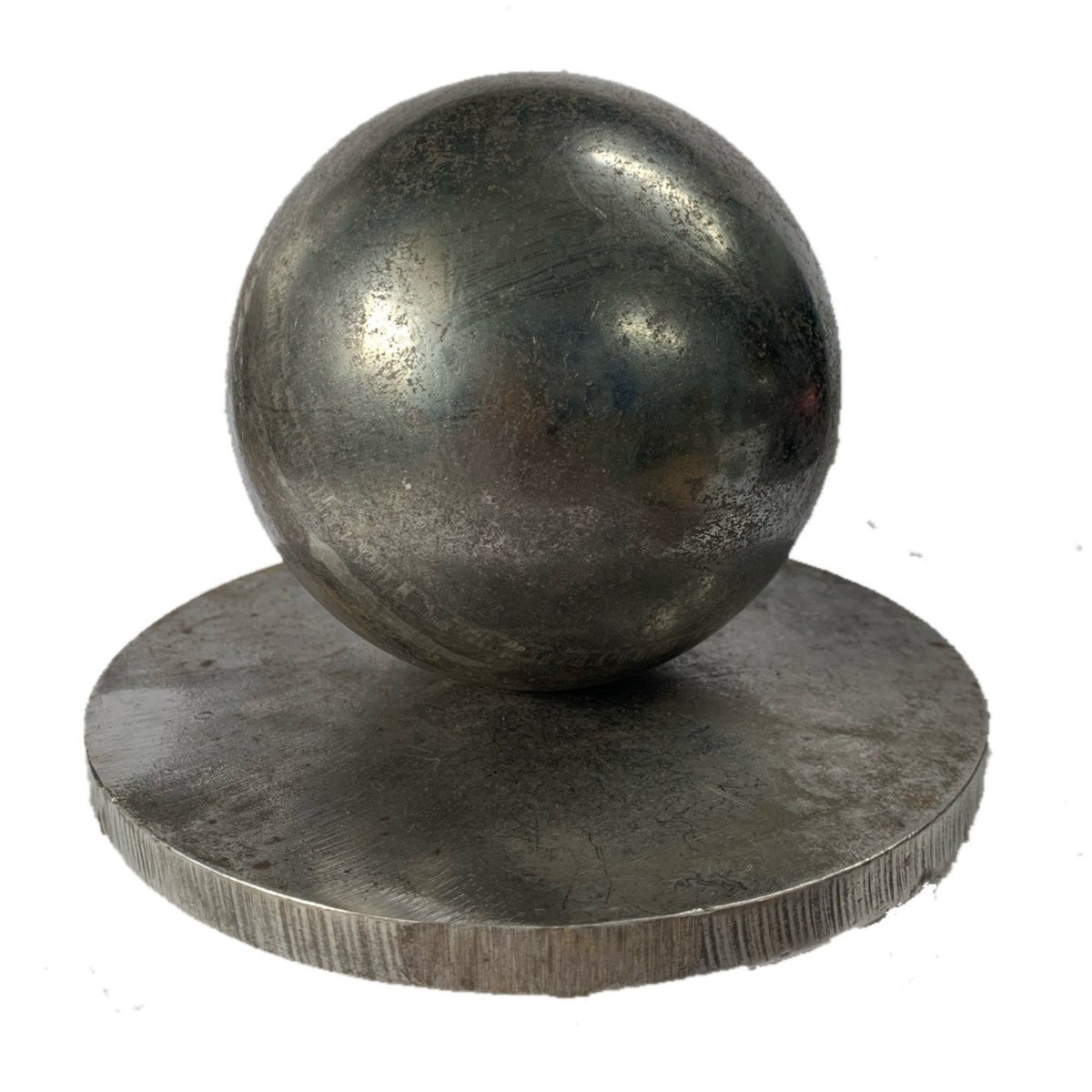 Steel Post - MCWR403 A Large Hollow Sphere on a Round Base – Metalcraft